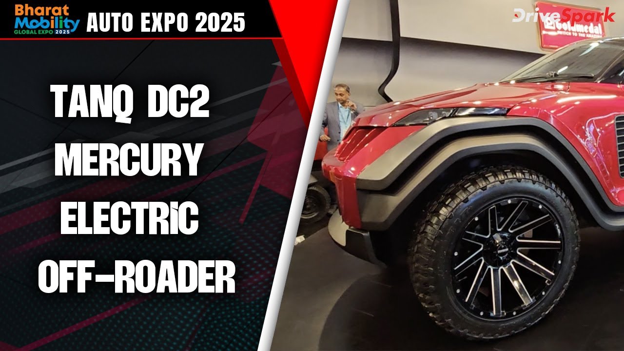 Auto Expo 2025: Tanq DC2 Mercury Electric Off-Roader Walkaround | Hindi ...