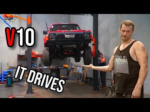 FIRST DRIVE! V10 engine swapped Twin Turbo Nissan Patrol - ep26 - YouTube