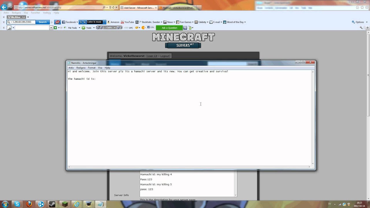 A good hamachi server new - YouTube