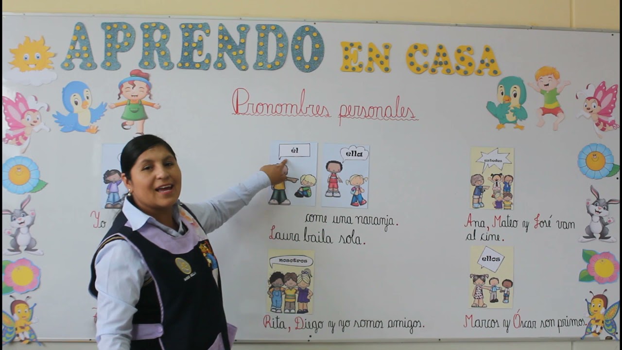 Hojas De Trabajo De Pronombres Para Primer Grado Ficha De Actividades:
