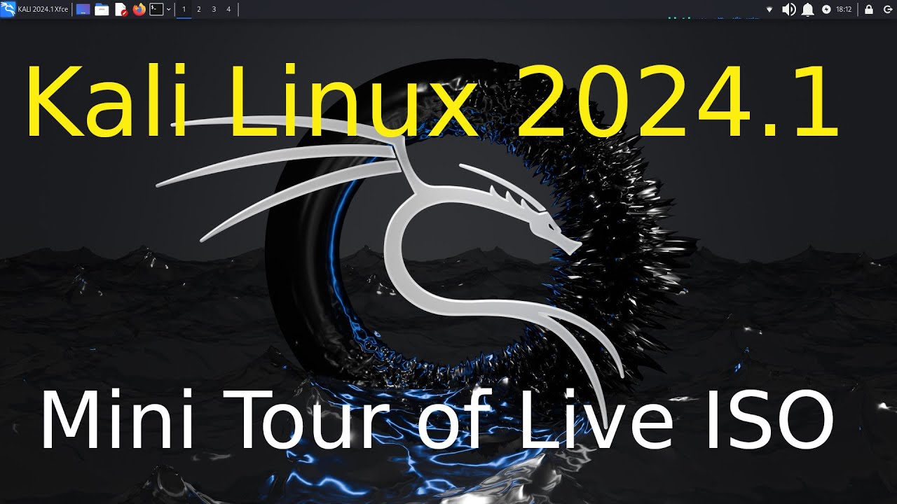Kali Linux - Live - New Version 2024.1 brief overview & Tips. - YouTube