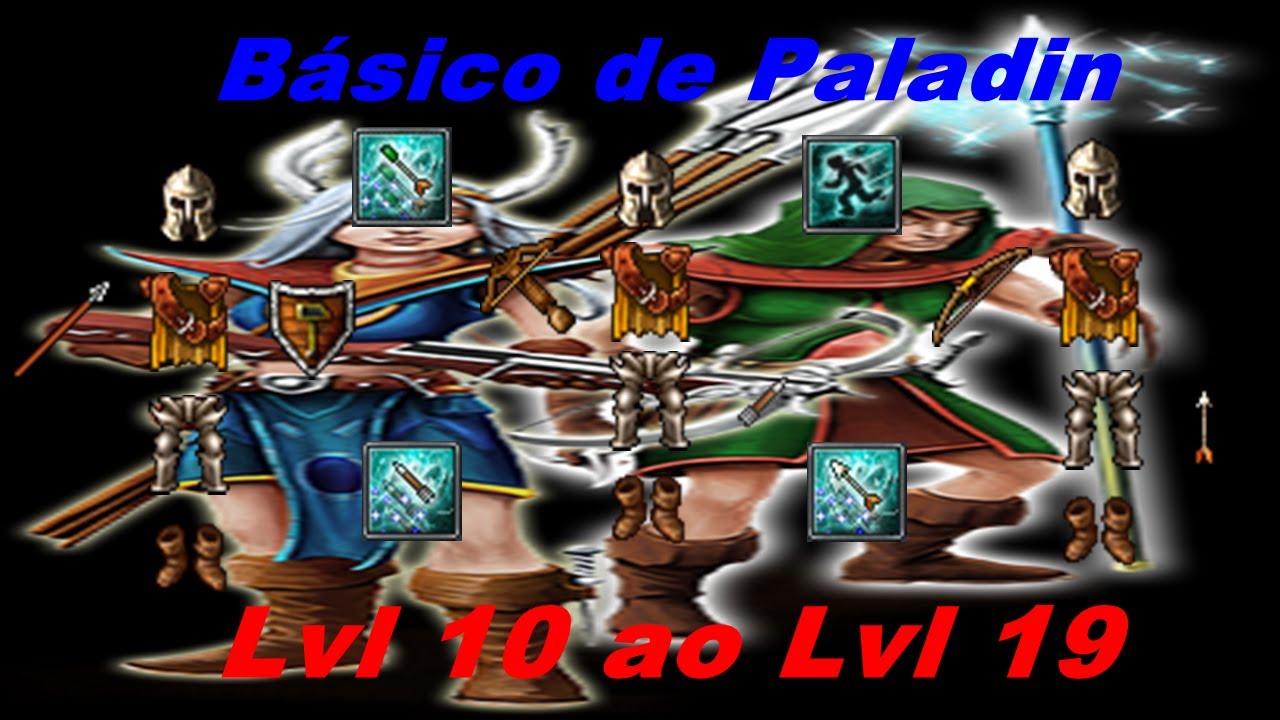 Básico Paladin Lvl 10 ao 19 - AXB Tibia - YouTube