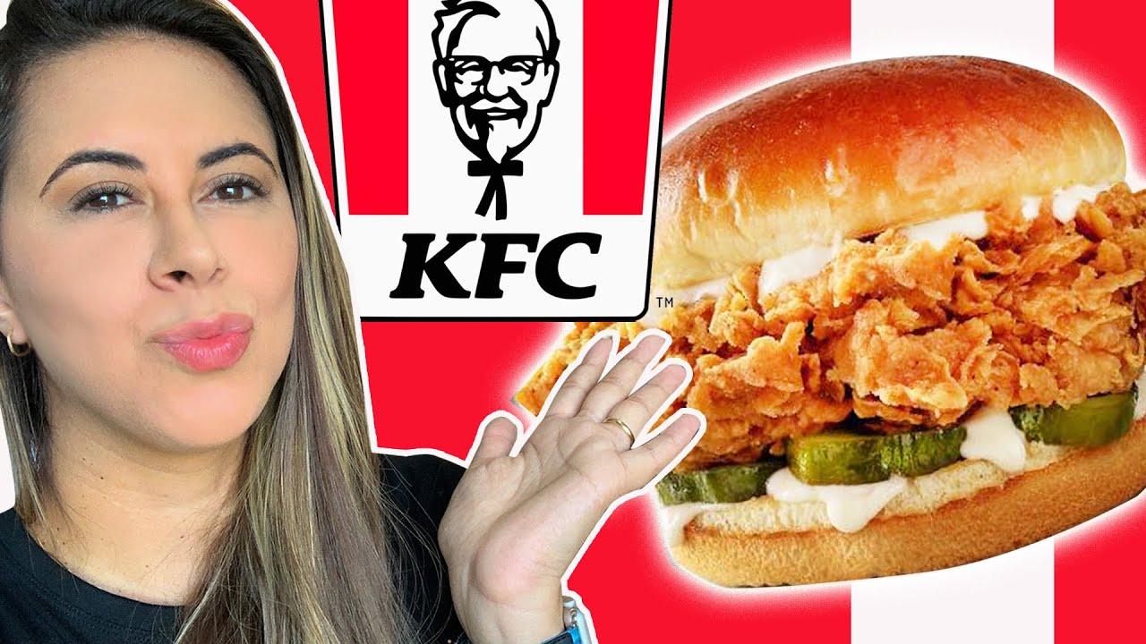 KFC: NOVO Kentucky Chicken Sandwich com Frango empanado - YouTube
