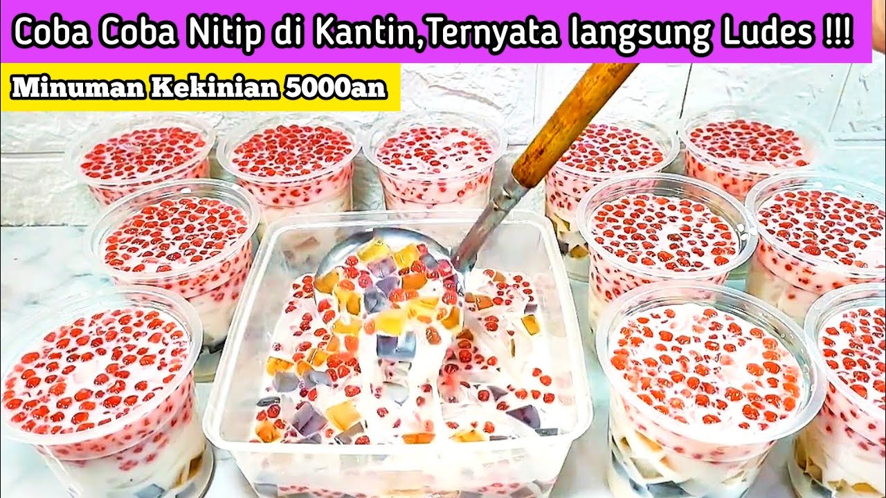 BARU NITIP DI KANTIN LANGSUNG DI SERBU ‼️ IDE JUALAN MINUMAN KEKINIAN ...