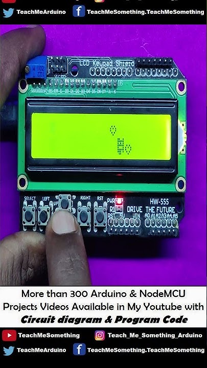 Pacman Game in Arduino uno lcd shield #teachmesomething #shorts - YouTube