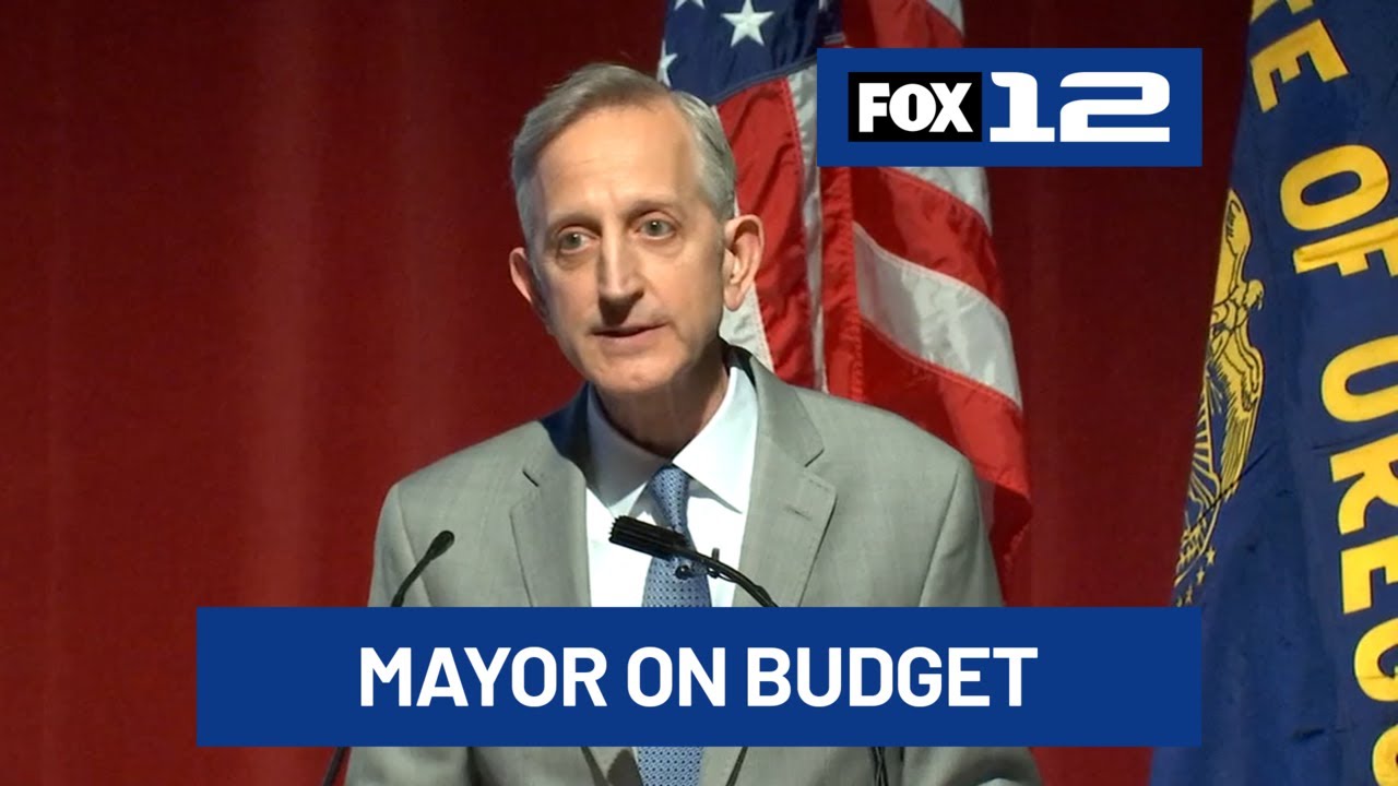 Portland Mayor Keith Wilson releases statement on new city budget - YouTube