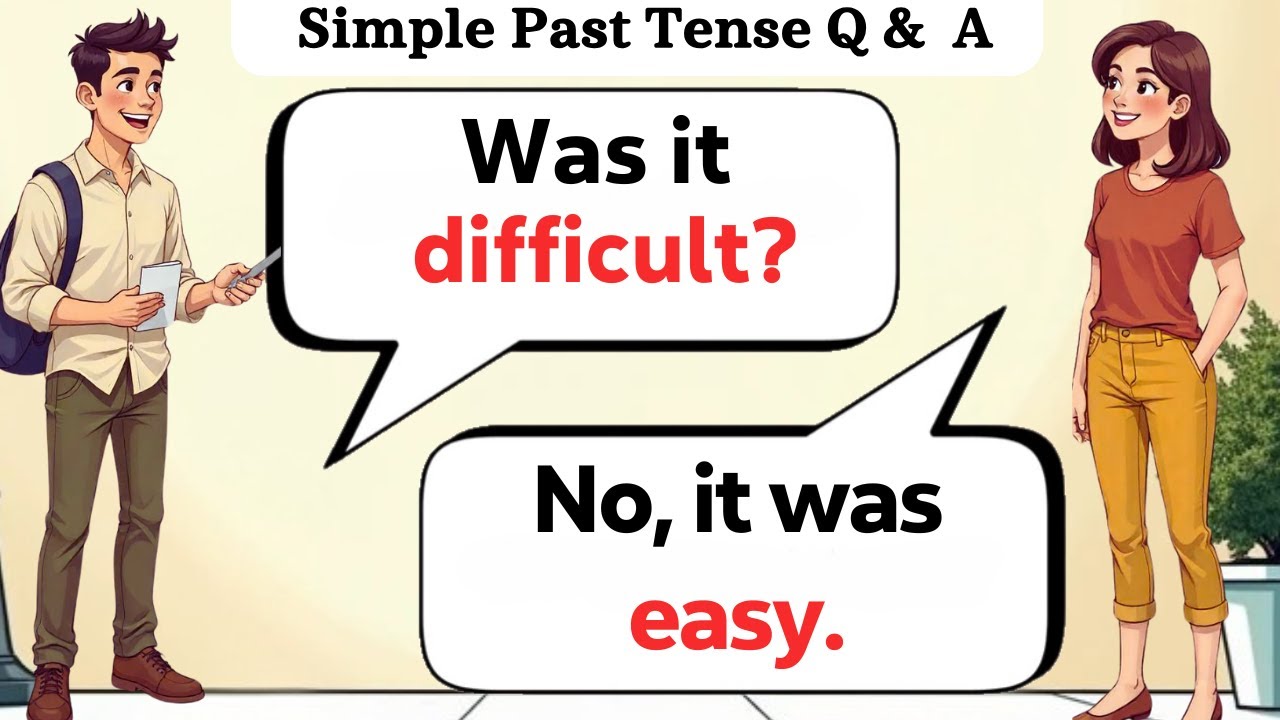English Conversation Practice -Simple Past Tense -Improve Speaking ...