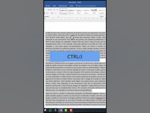 ATALHOS DE ALINHAMENTO DE TEXTO NO WORD - YouTube