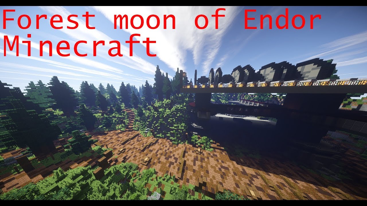 StarWars | ENDOR in Minecraft Showcase | Minecraft 1.12.2 - YouTube