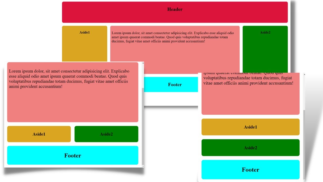 Responsive flex box layout making using html css | part 46 - YouTube