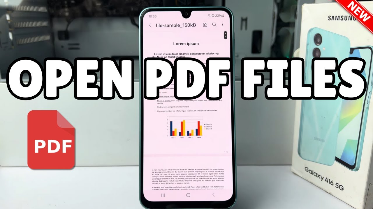 Galaxy A16: How To Open PDF Files On Samsung - YouTube
