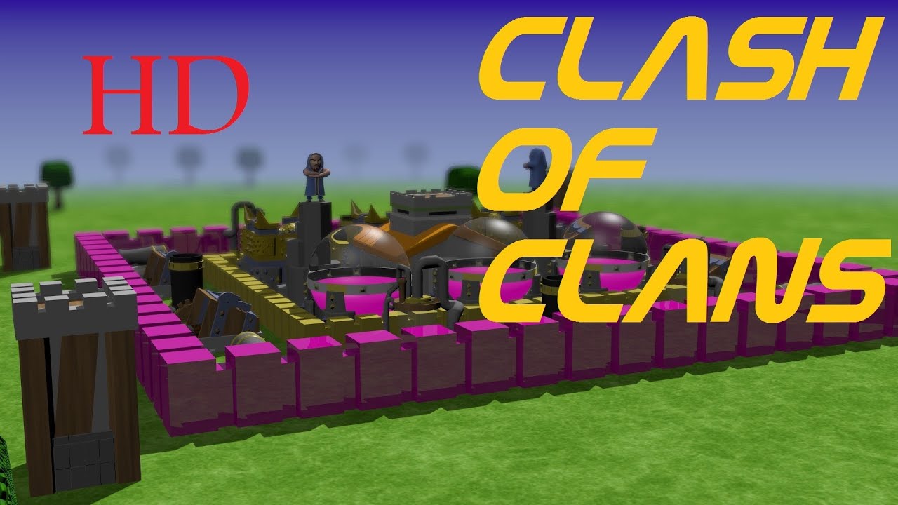Clash Of Clans Village [Blender] - YouTube