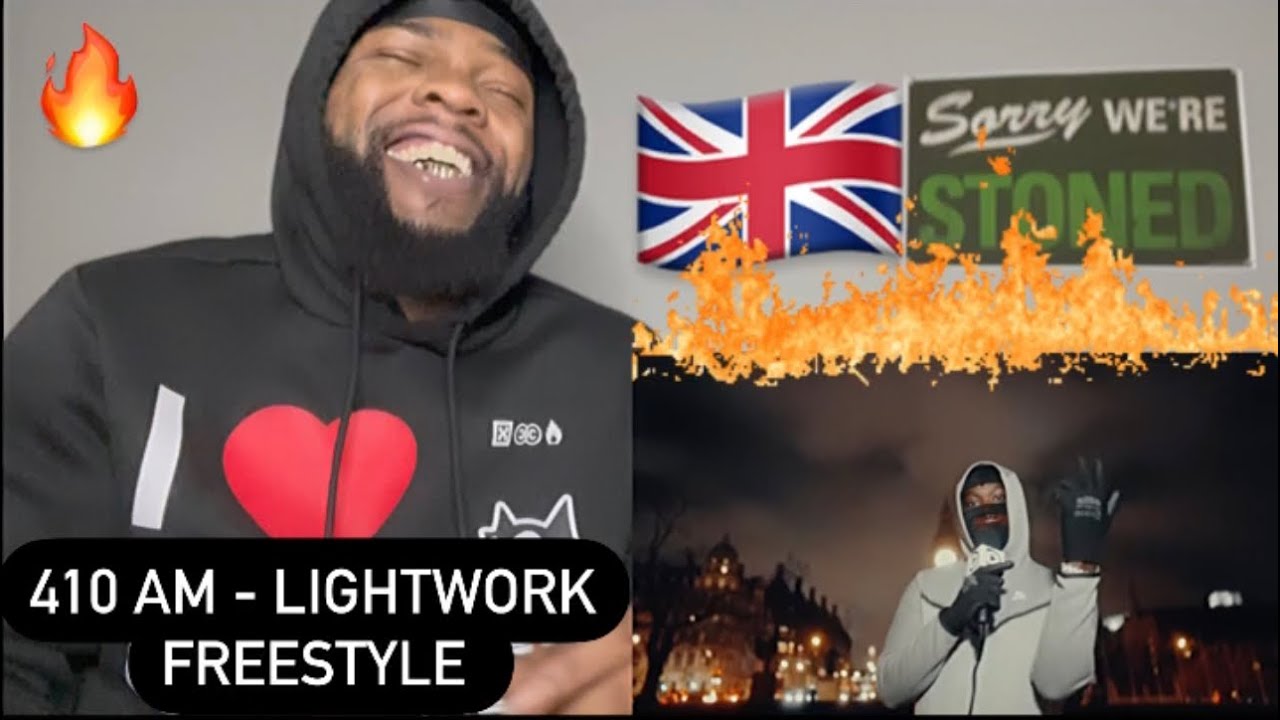 AMERICAN REACTS🔥🔥 #410 AM - Lightwork Freestyle | Pressplay - YouTube