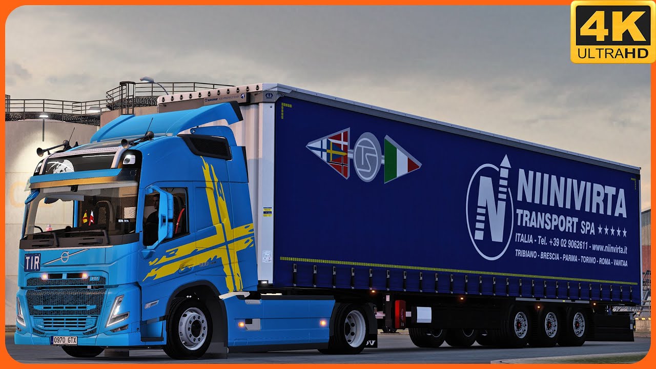 [TS-PC] ETS2 4K | VOLVO FM5 500 | BARCELONA 🇪🇸 - LIVORNO 🇮🇹 - YouTube