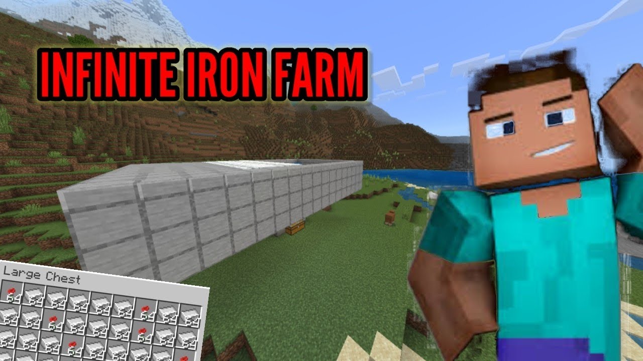 Infinite Iron Farm | Minecraft 1.20 | ( Pocket/Java/Xbox) - YouTube