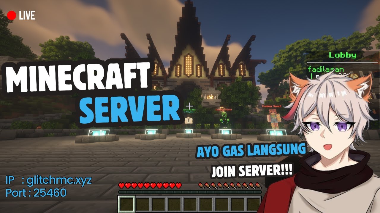 [ MINECRAFT ] Membuat rumah di minecraft server! ayo gas langsung join ...