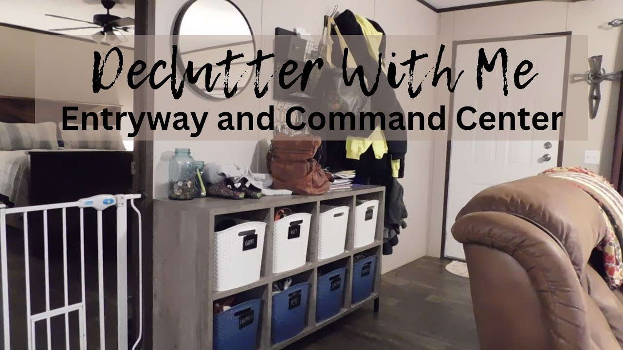 MESSY TO MINIMAL | ENTRY WAY AND COMMAND CENTER DECLUTTER | DECLUTTER ...