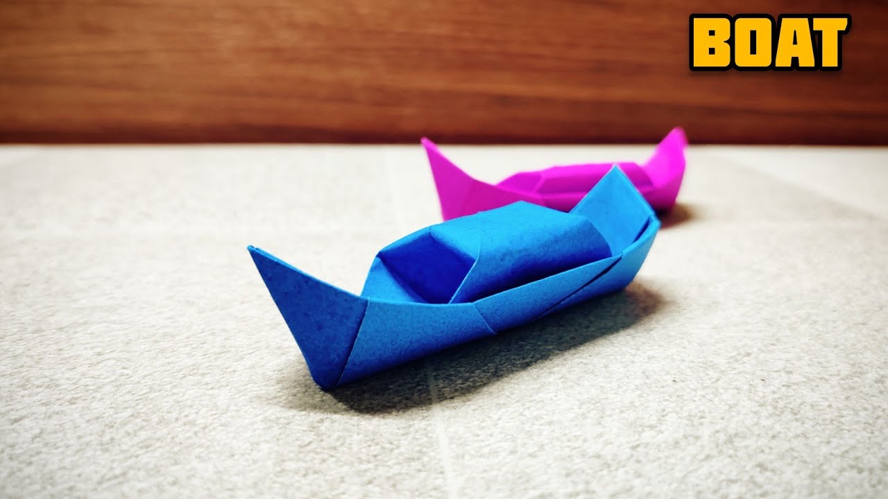 Origami Boat | Origami tutorial | Paper craft - YouTube