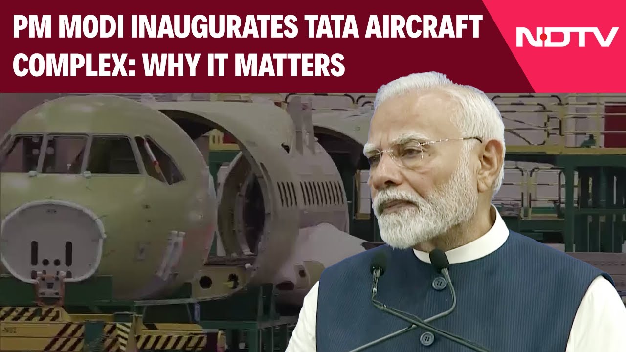 PM Modi Gujarat Visit Today | PM Modi Inaugurates Tata Aircraft Complex ...