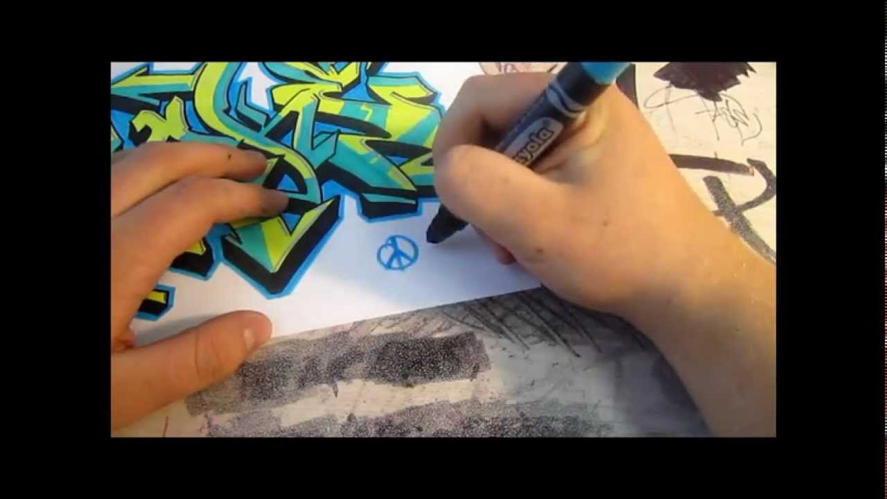 Copic Markers: Graffiti by RokeOne - YouTube