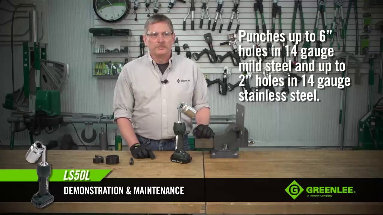 Greenlee- LS50L Knockout Punch Demo Video - YouTube