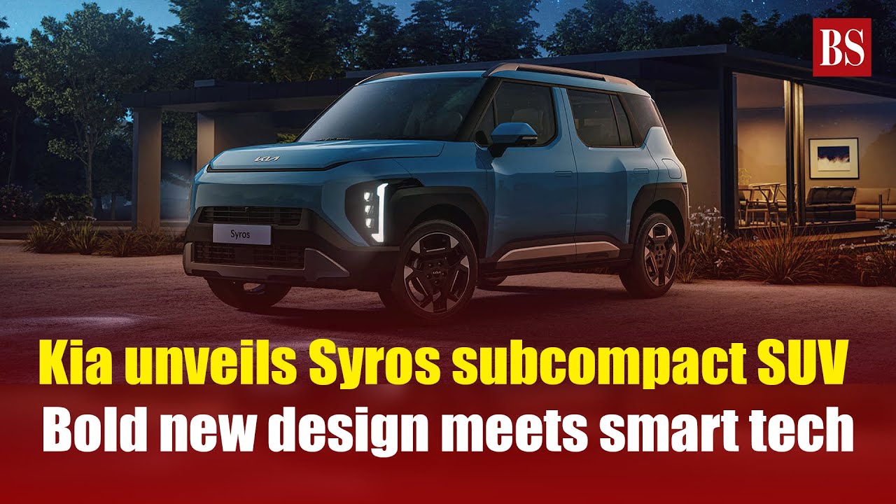 Kia unveils Syros subcompact SUV: Bold new design meets smart tech ...