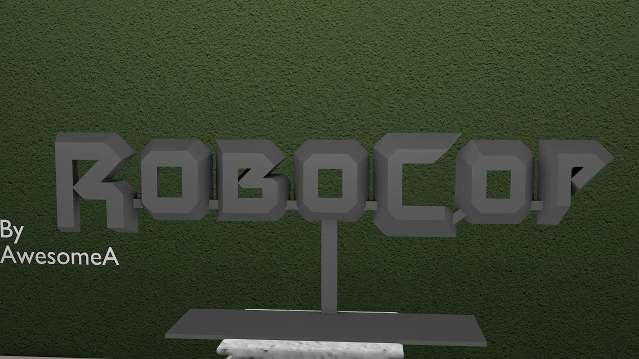 RoboCop Logo! 3D Printable! - YouTube