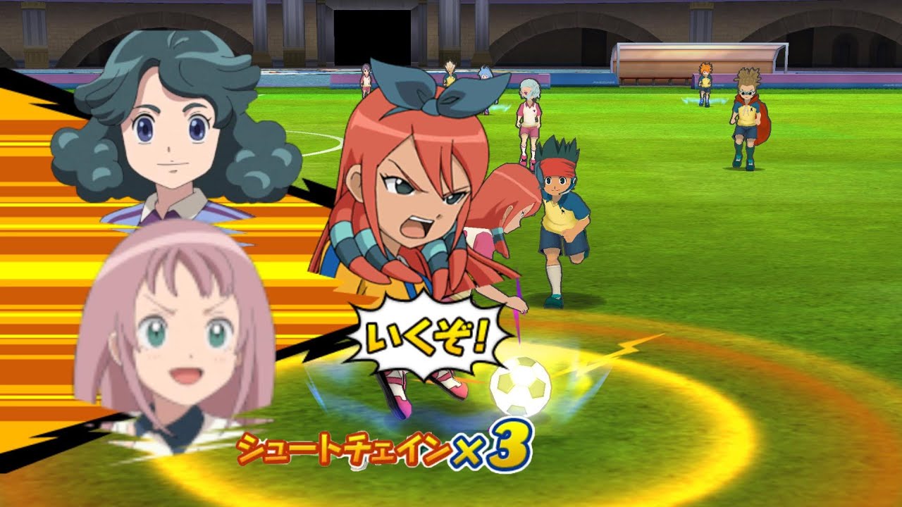 Inazuma Eleven Go Strikers 2013! Inazuma Girls 21 Vs Raimon 31 Wii ...