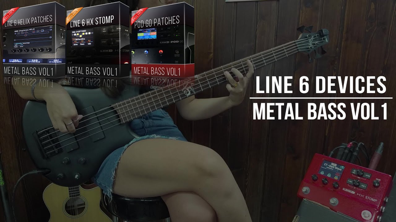 Line 6 Helix / POD Go Bass Patches | Metal Bass vol1 | Playthrough Demo ...