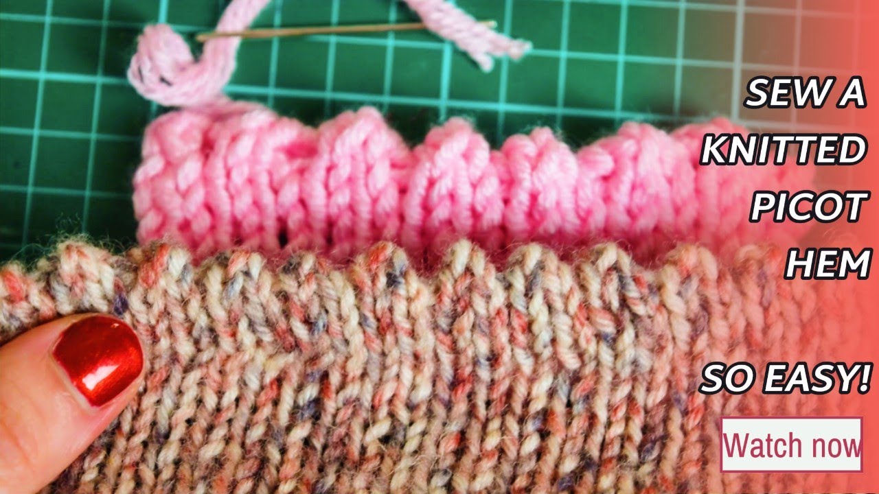 I'll help you to sew a picot edge. - YouTube