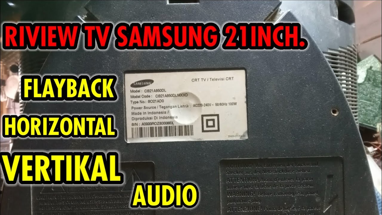RIVIEW TV SAMSUNG 21 INCH - YouTube