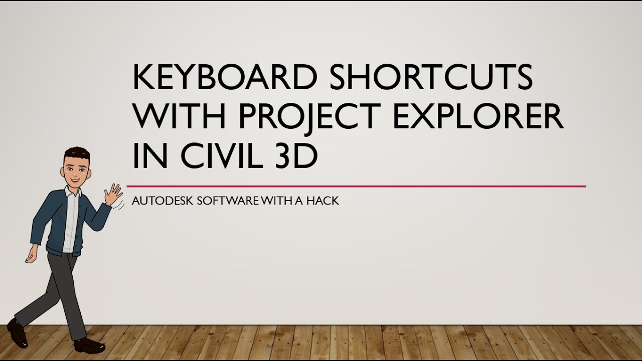 Keyboard Shortcuts with Project Explorer in Civil 3D - YouTube