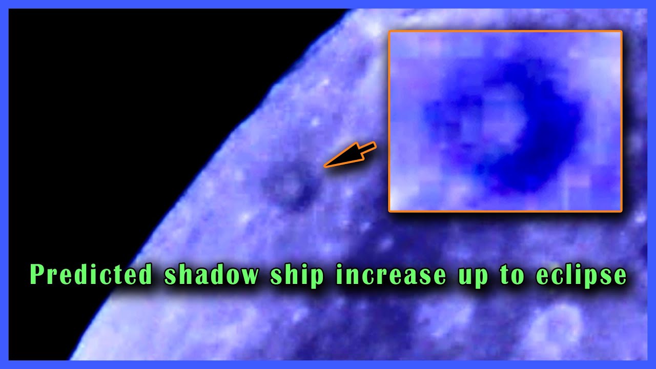 Predicted shadow ship (UFO) increase by hundreds up to eclipse - YouTube