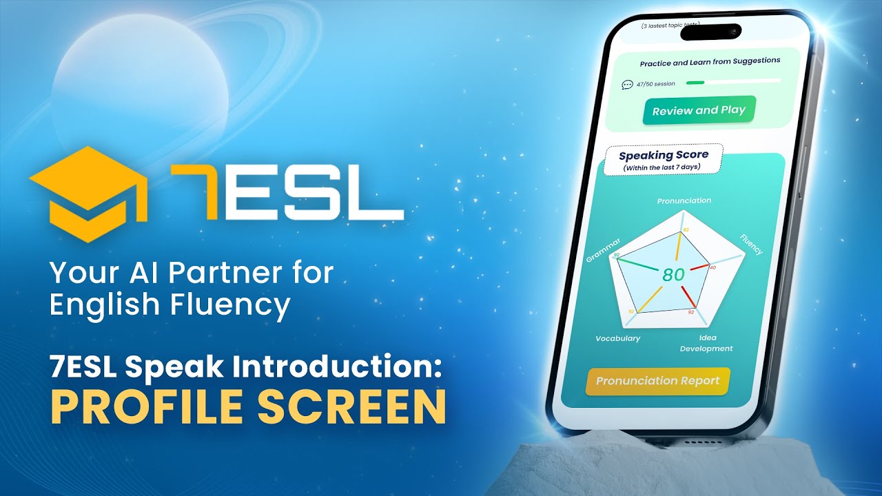 Exploring the Profile Screen of 7ESL Speak: Track Your Learning ...