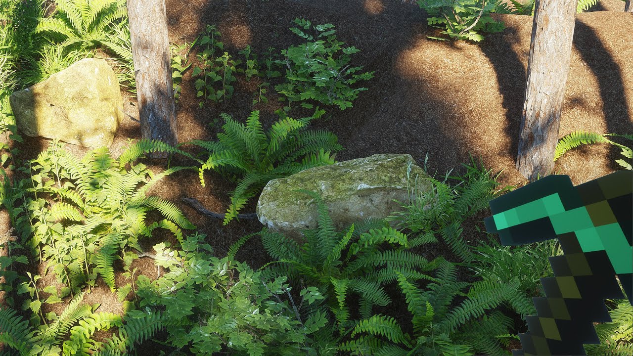 So I made this forest with my Minecraft mod. - YouTube