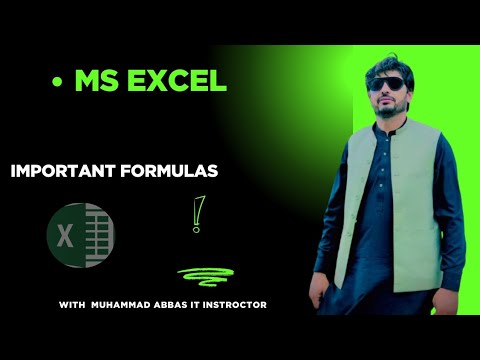 Ms Excel important Formulas ( part 6) interesting || IT instructor ...