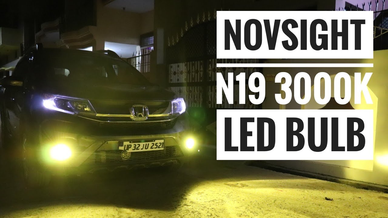 NovSight(Nighteye) N19 3000k Amber Yellow LED Bulb | UNBOXING & SAMPLES ...