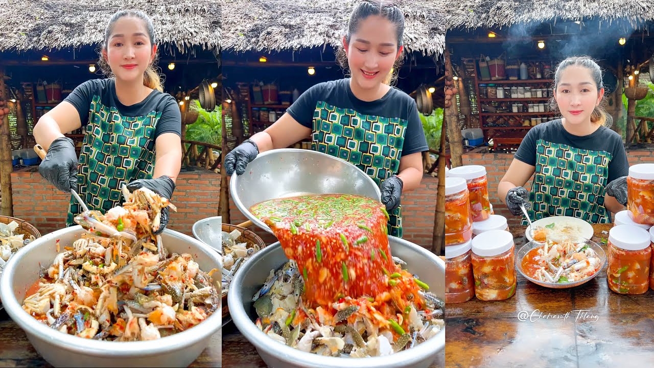 Spicy but not so Spicy Ocean Blue Crab fast pickle and eat delicious ...