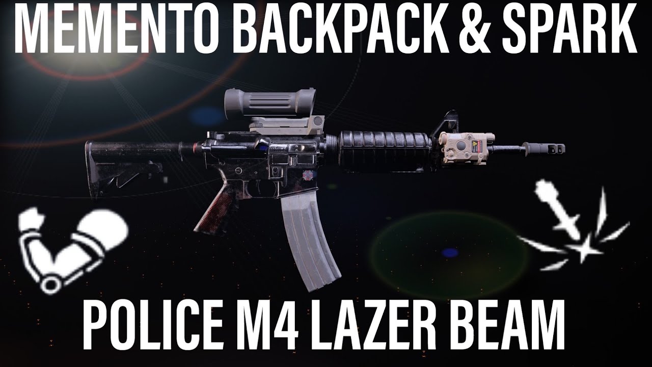 Division 2 - Memento backpack with Spark Police M4 - YouTube