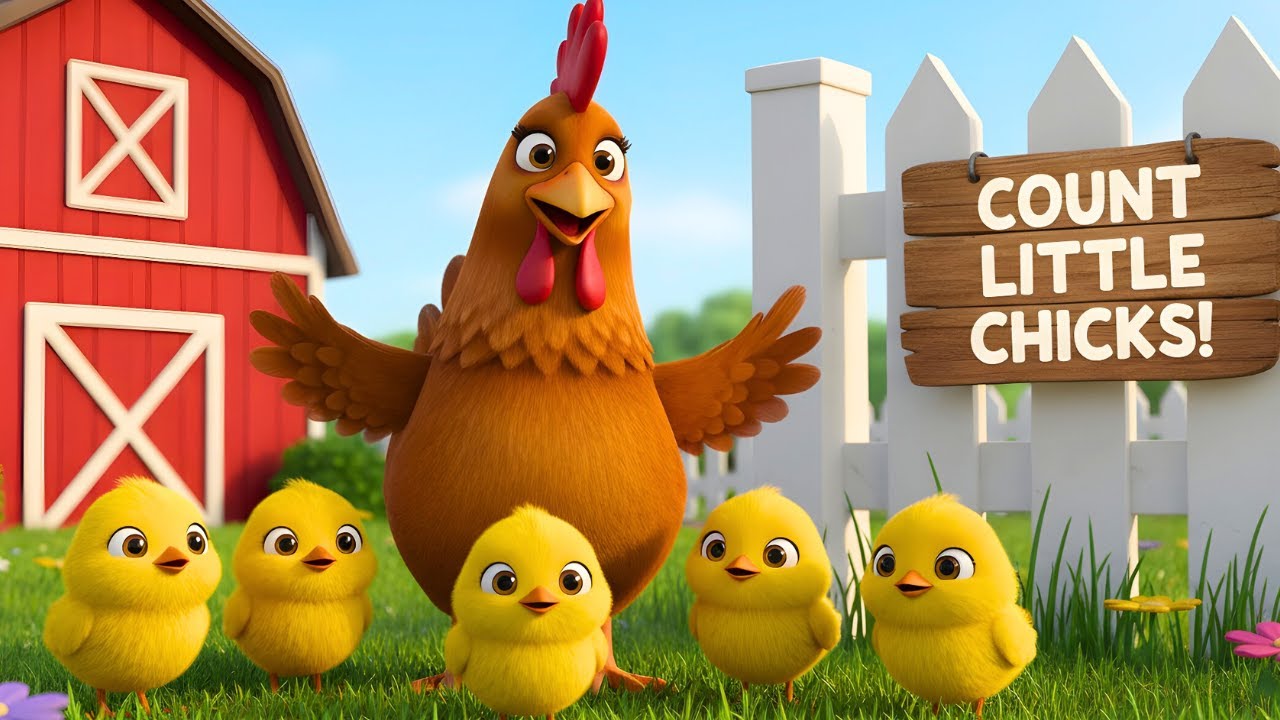 Count Little Chicks | Fun Counting Kids Nursery Rhyme & Cute Kids ...