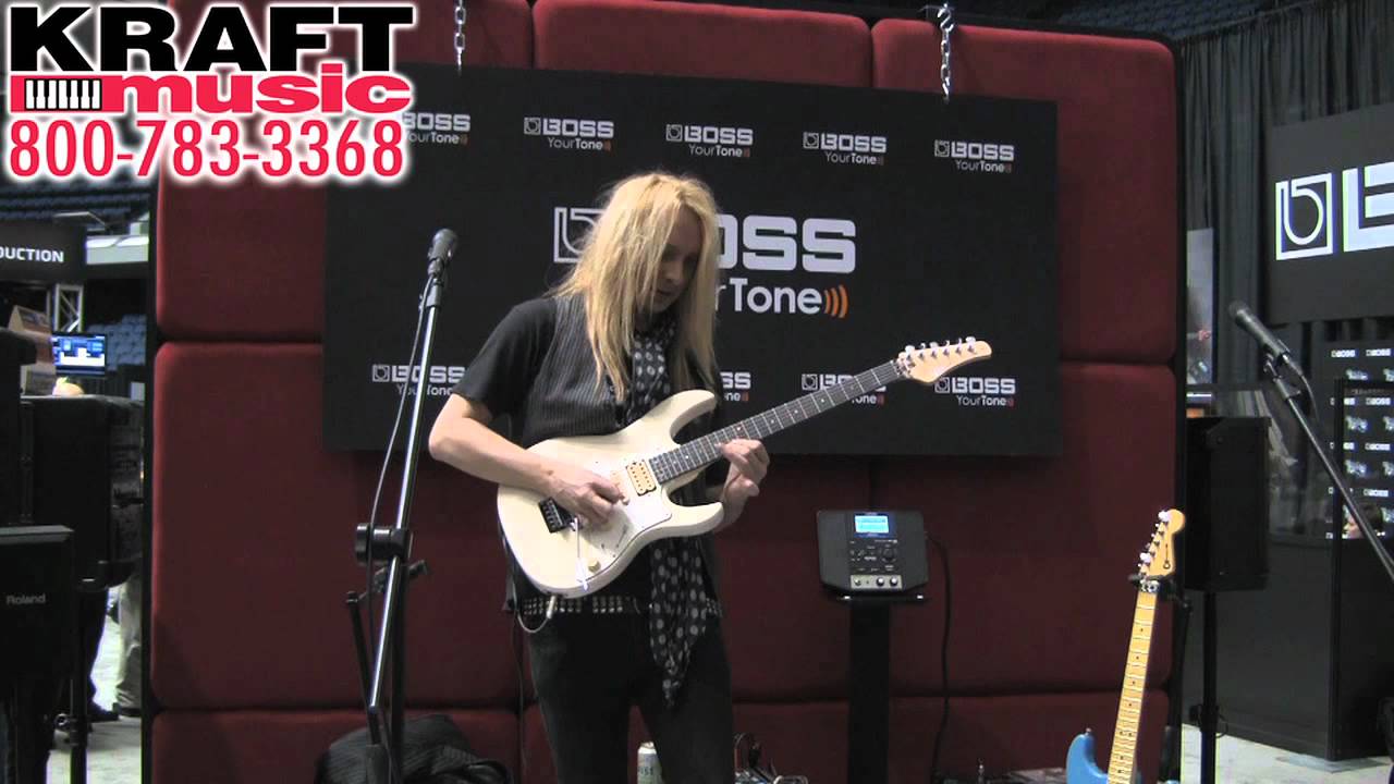 Kraft Music - BOSS GT-100 Demo with Rob Marcello at NAMM 2012 - YouTube