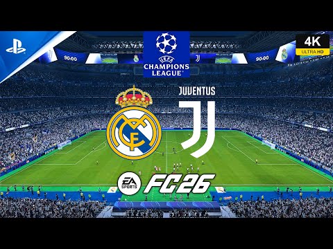 FC 26 - Real Madrid vs Juventus - UCL - gameplay ps5 4K español latino