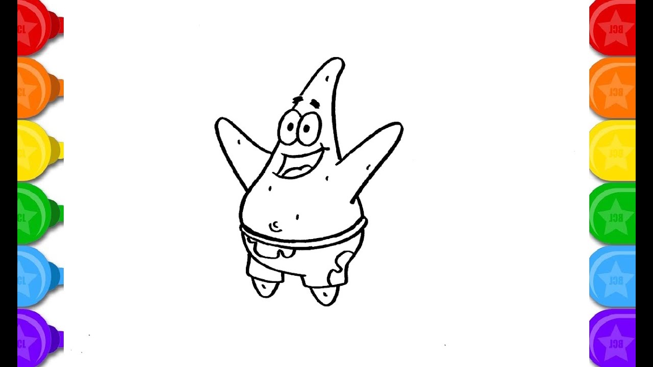 How To Draw Patrick Star Spongebob Squarepants Youtube