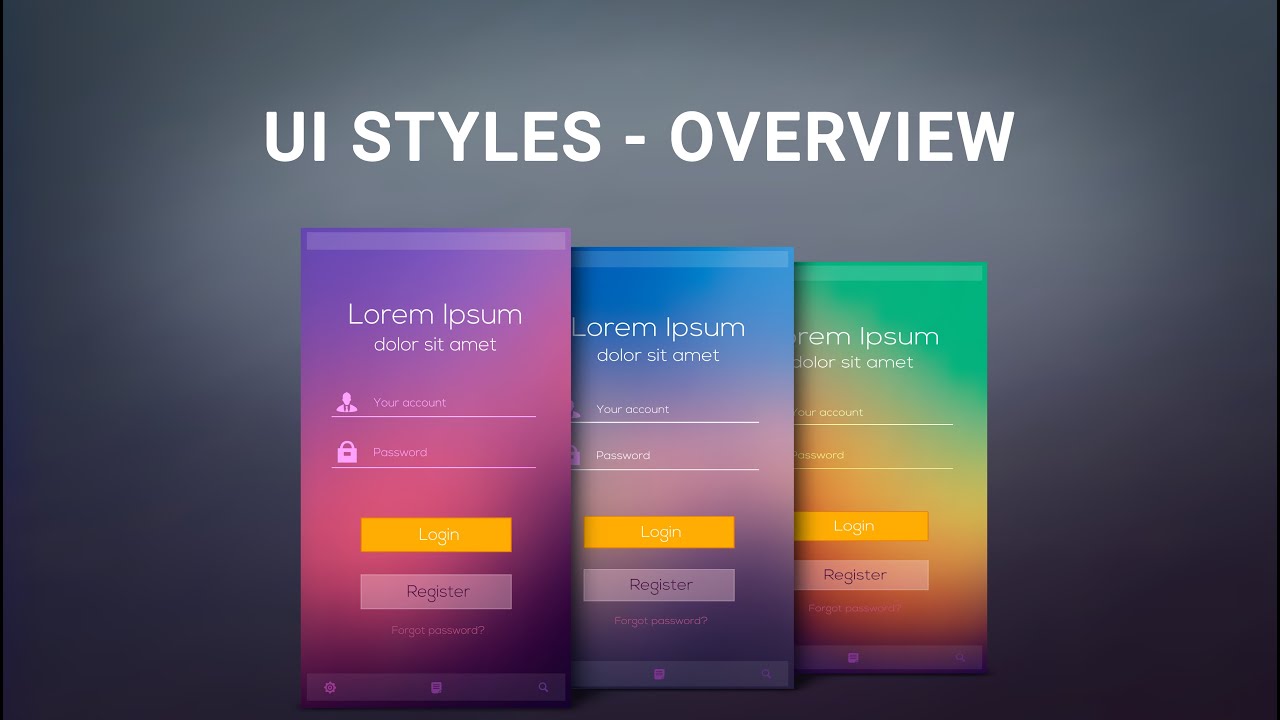UI Styles Overview - YouTube