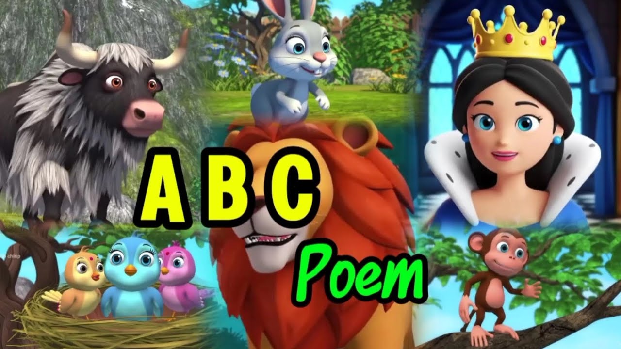 Abc Nursery Rhymes & Songs for Kids |ABC Poem | Learn ABC with Fun ...
