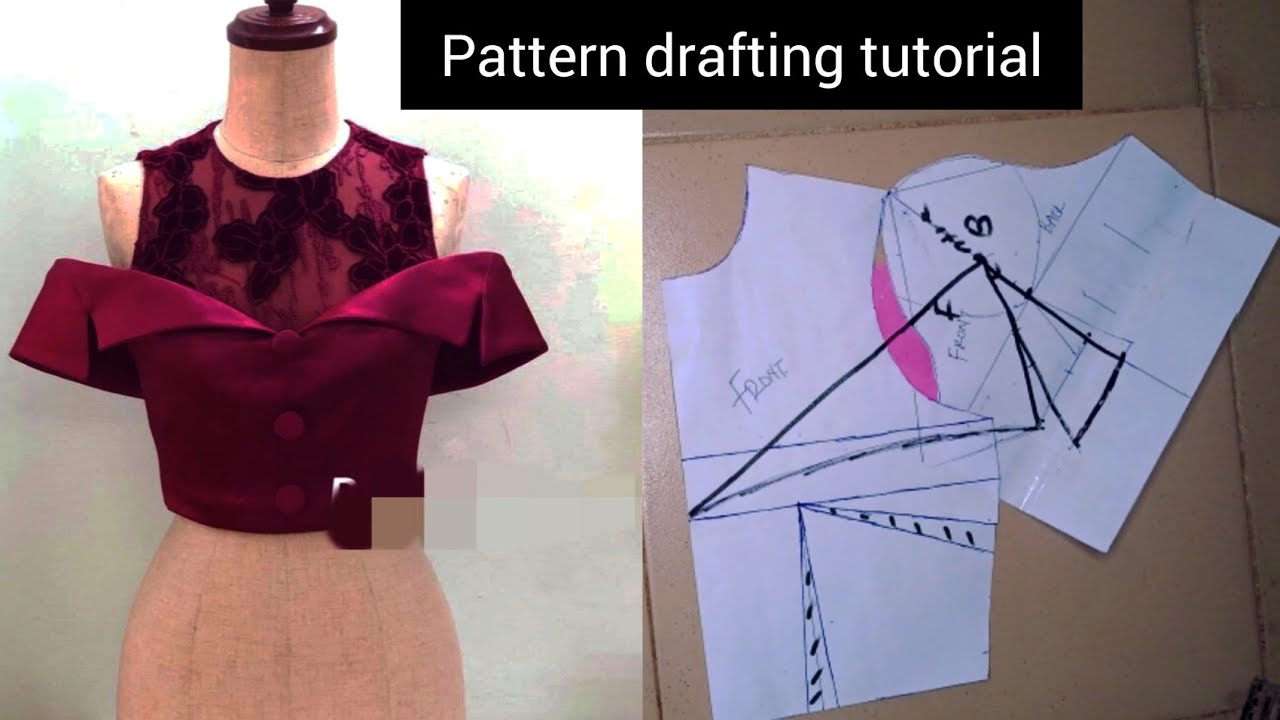 how to draft a blazer off shoulder pattern and sewing guide tutorial ...