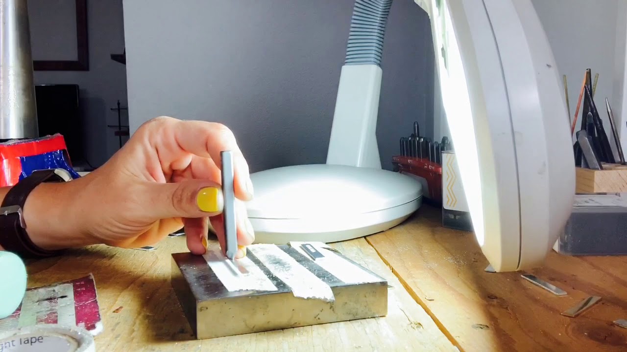 Hand Stamping -Straight Lines And Spacing - YouTube