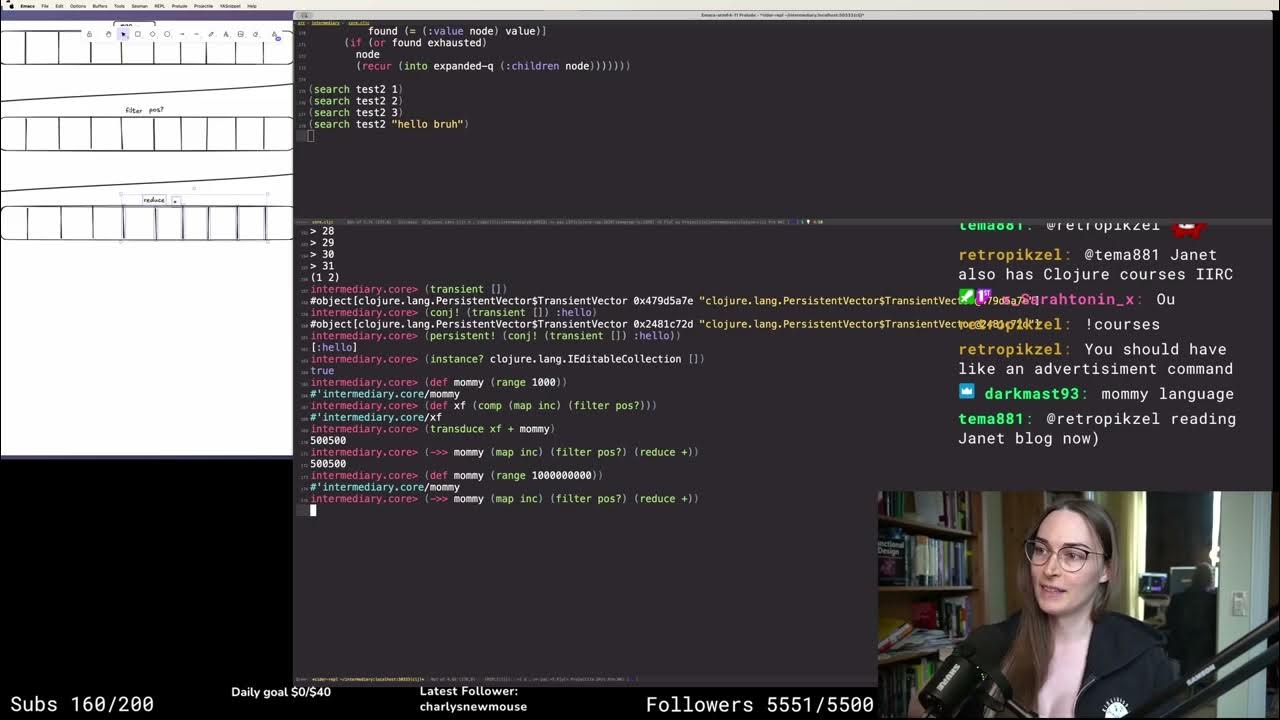 Janet explains Clojure transducers (stream highlight) - YouTube