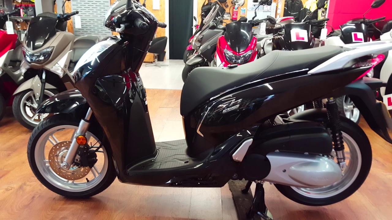 Honda SH 300 2017 latest model in black - YouTube