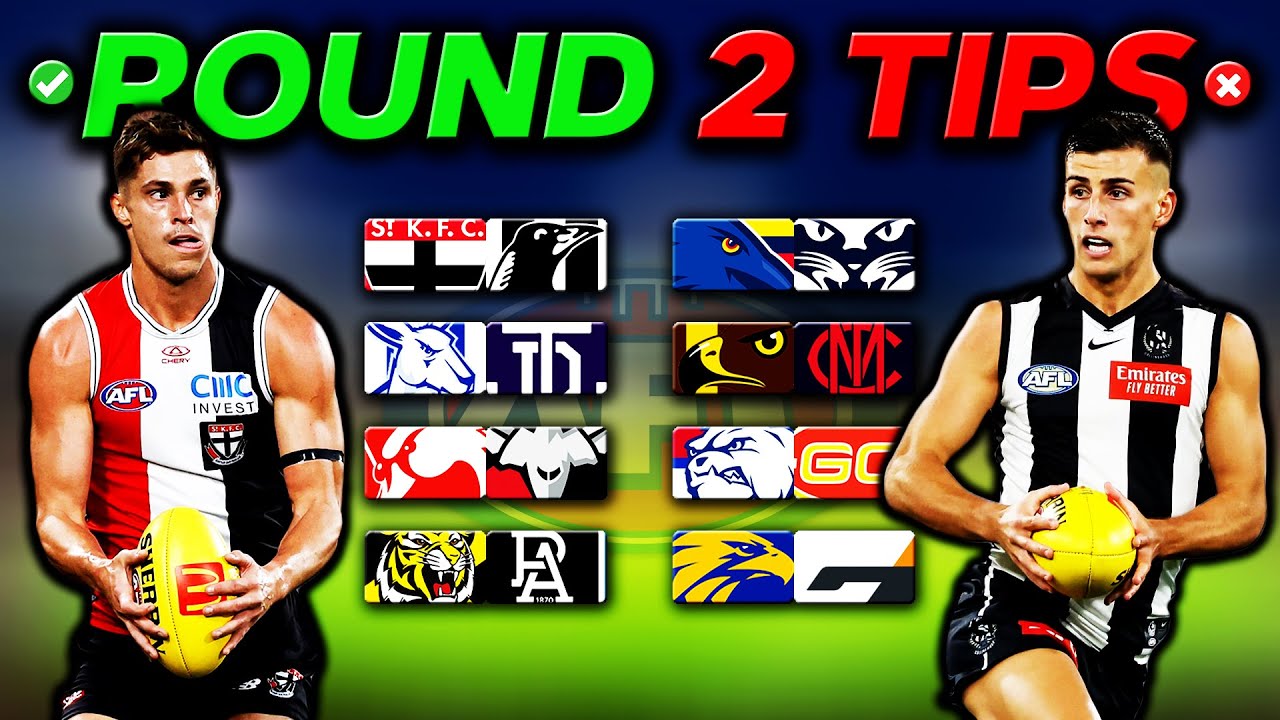 AFL ROUND 2 TIPS | 2024 - YouTube